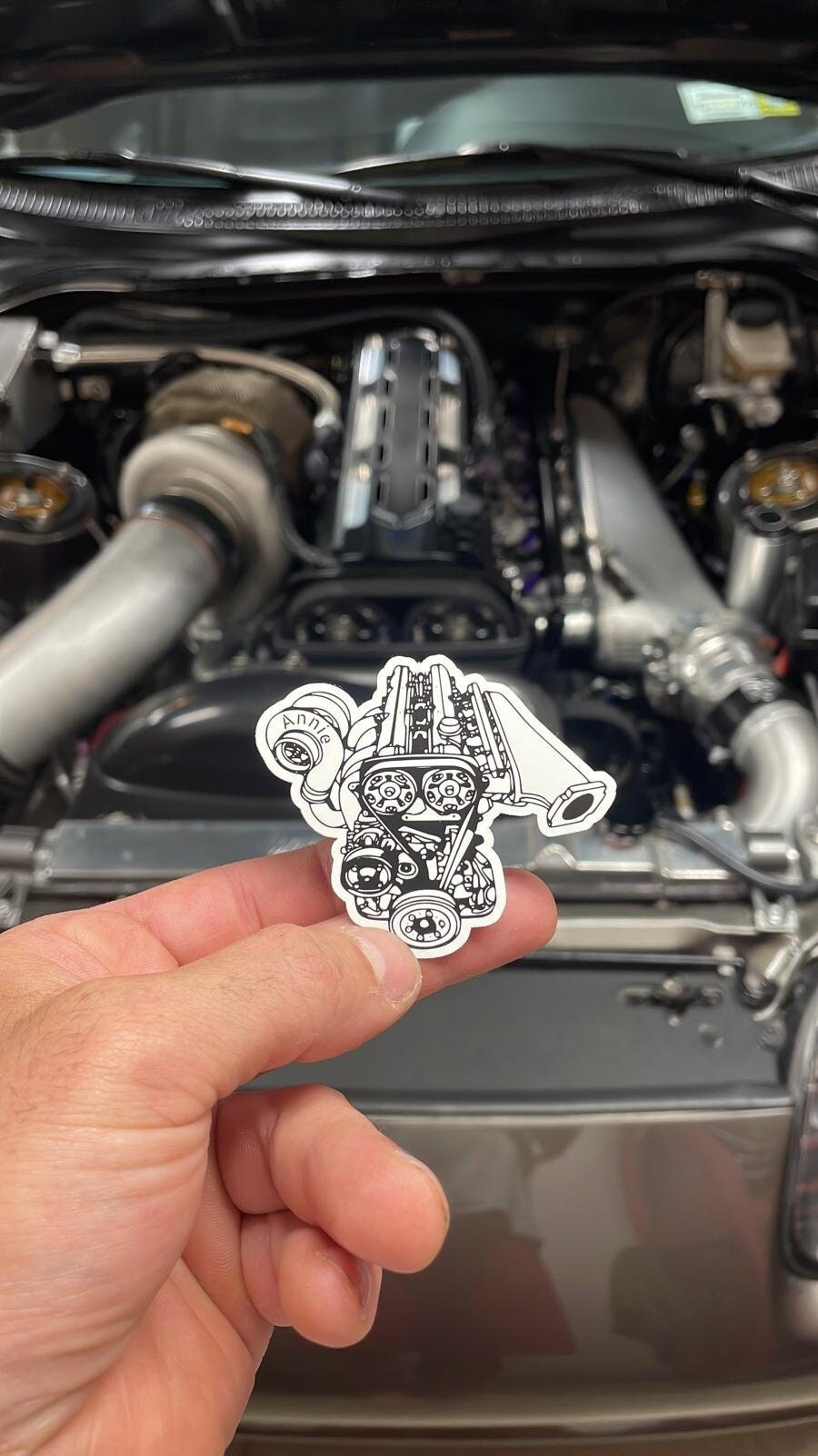 2jz Engine Personalized Vinyl Sticker - Etsy