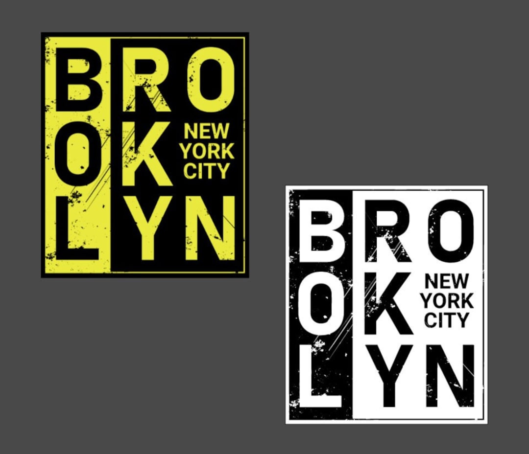Brooklyn NYC Vinyl Sticker 2 Styles - Etsy