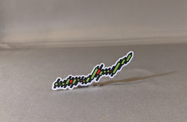Bull Market Candle Chart Vinyl Sticker - Etsy