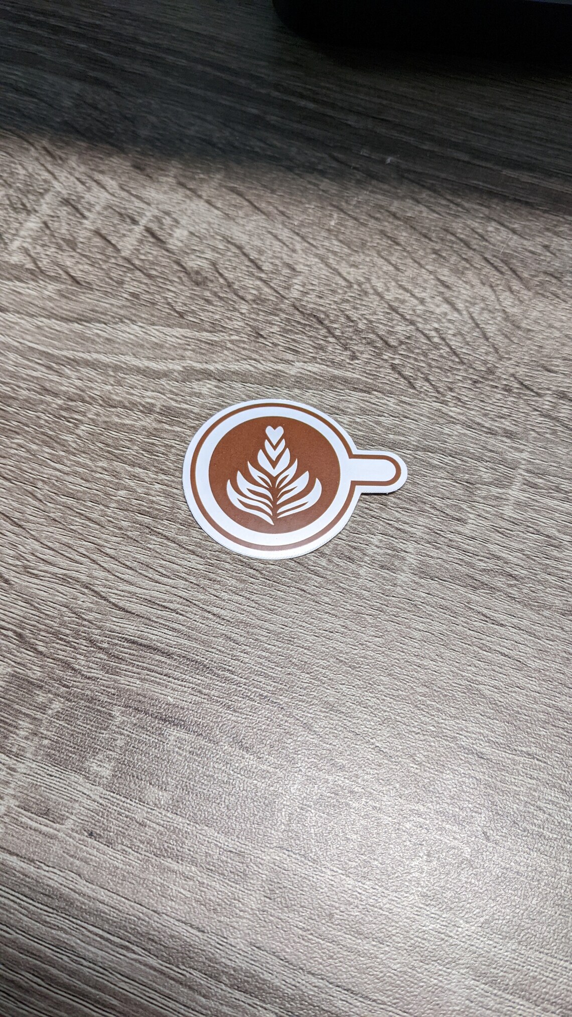 Latte Art Vinyl Sticker - Etsy