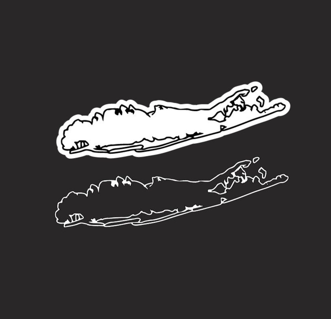 Long Island Outline Vinyl Decal - Etsy
