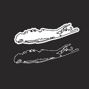 Long Island Outline Vinyl Decal - Etsy