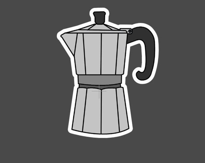 Moka Pot Coffee Vinyl Sticker - Etsy