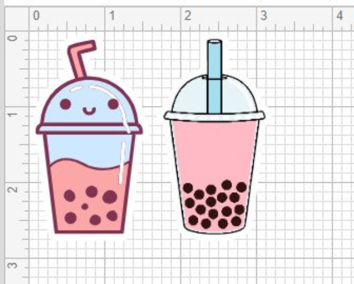 Boba Tea Vinyl Stickers Bubble Tea - Etsy
