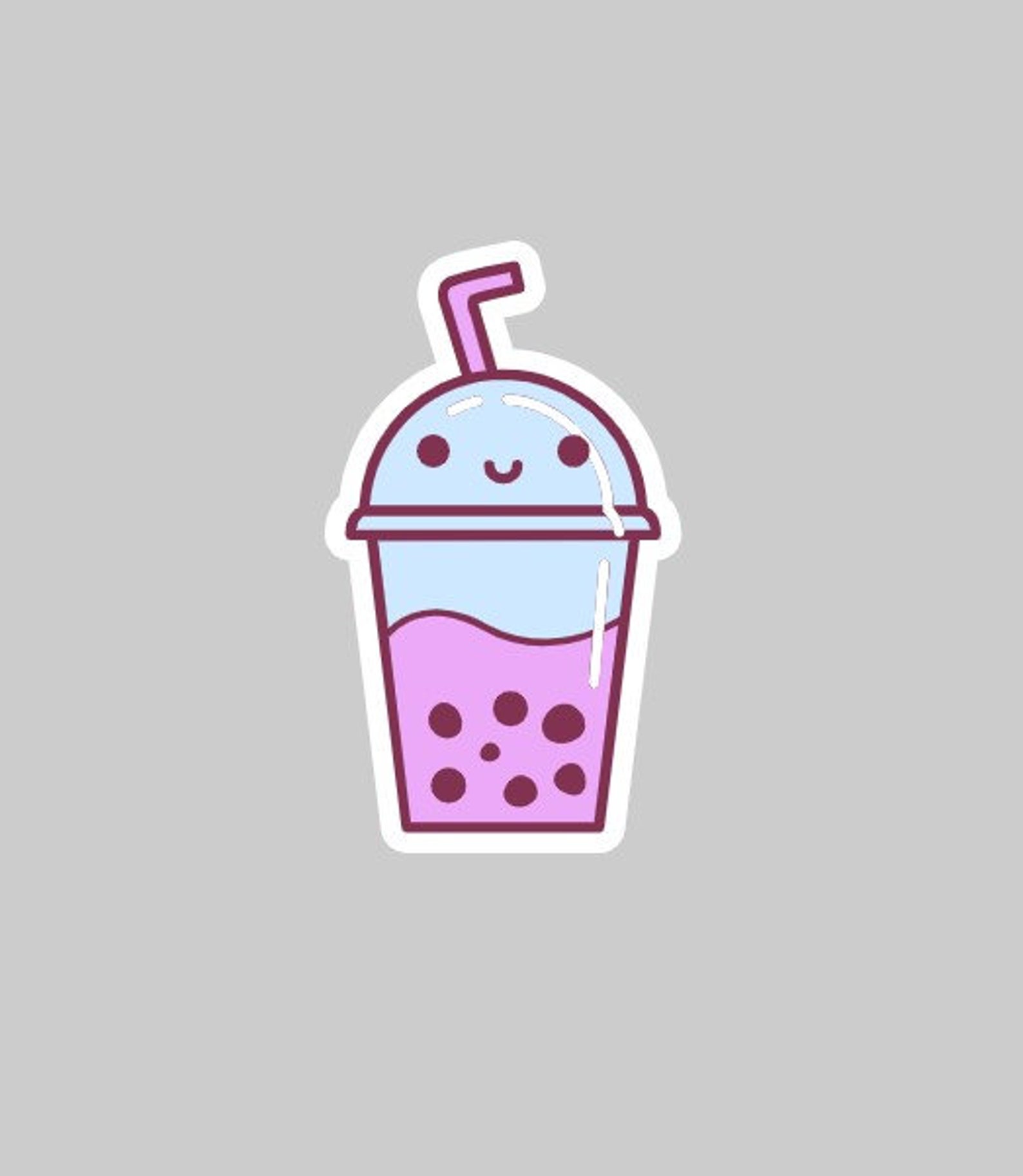 Boba Tea Vinyl Stickers Bubble Tea - Etsy