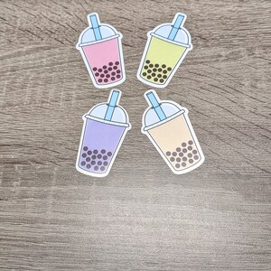 Boba Tea Vinyl Stickers - Bubble Tea - Etsy