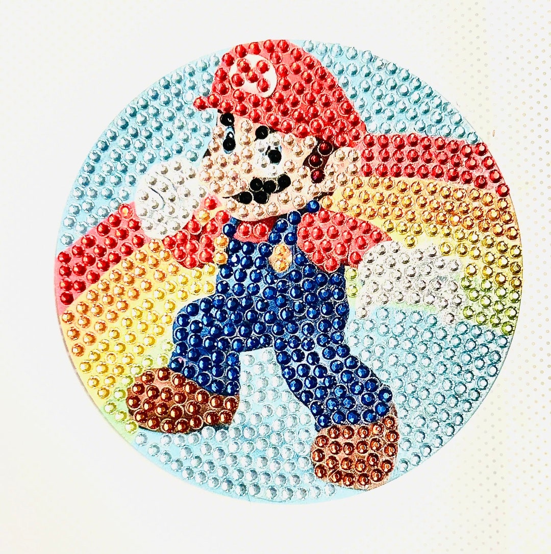 Mario Diamond Dots Coaster - Etsy