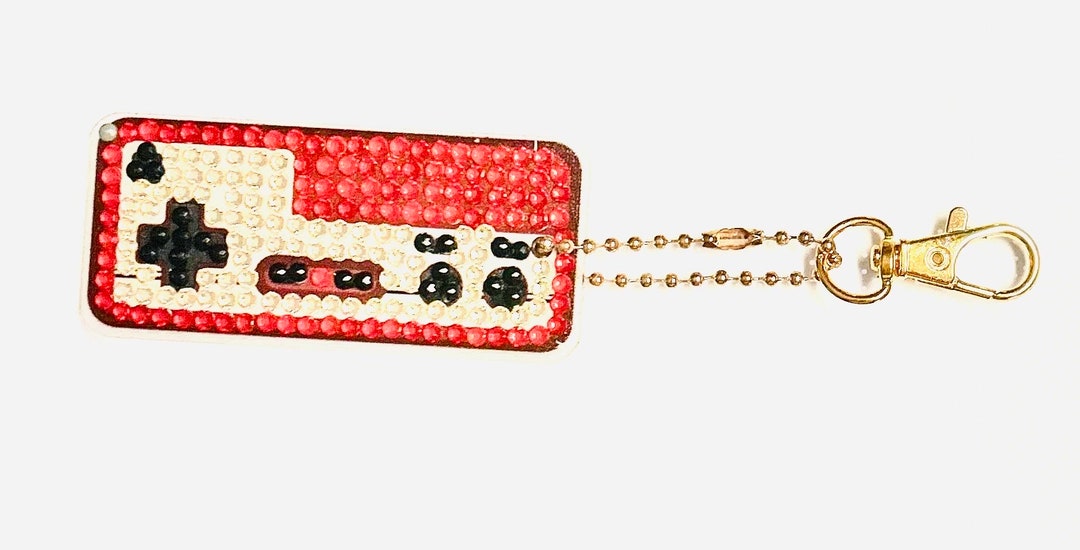 Famicom Nintendo Controller Diamond Dot Keychain - Etsy