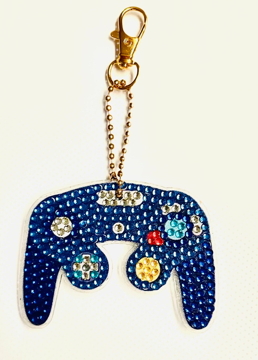 Nintendo Gamecube Controller Diamond Dot Keychain - Etsy