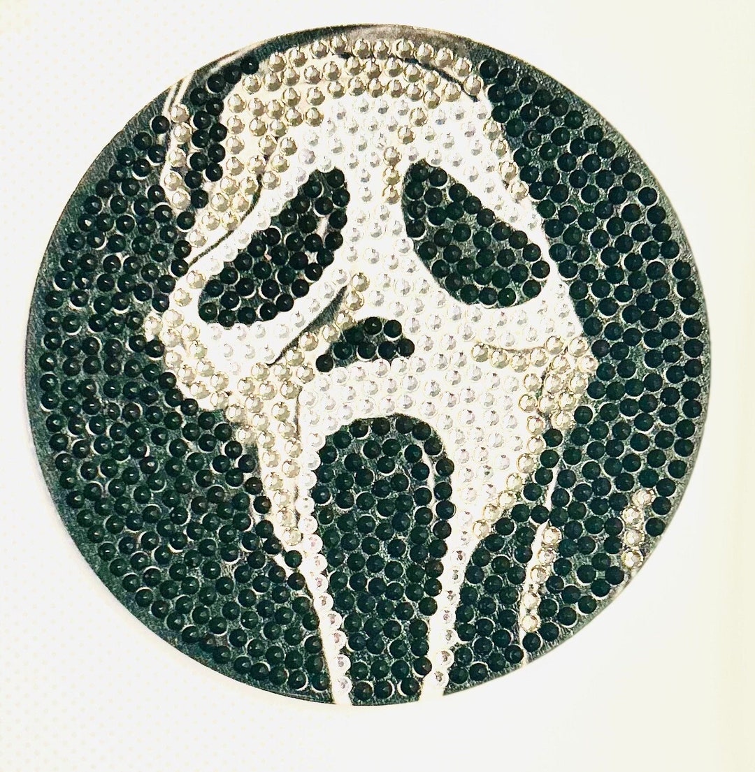 Ghostface Diamond Dots Coaster - Etsy