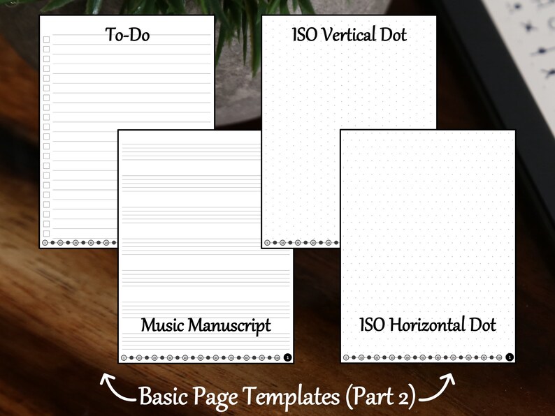 100-page PDF Notebook Templates for E Ink Tablets (remarkable 2, Kindle ...