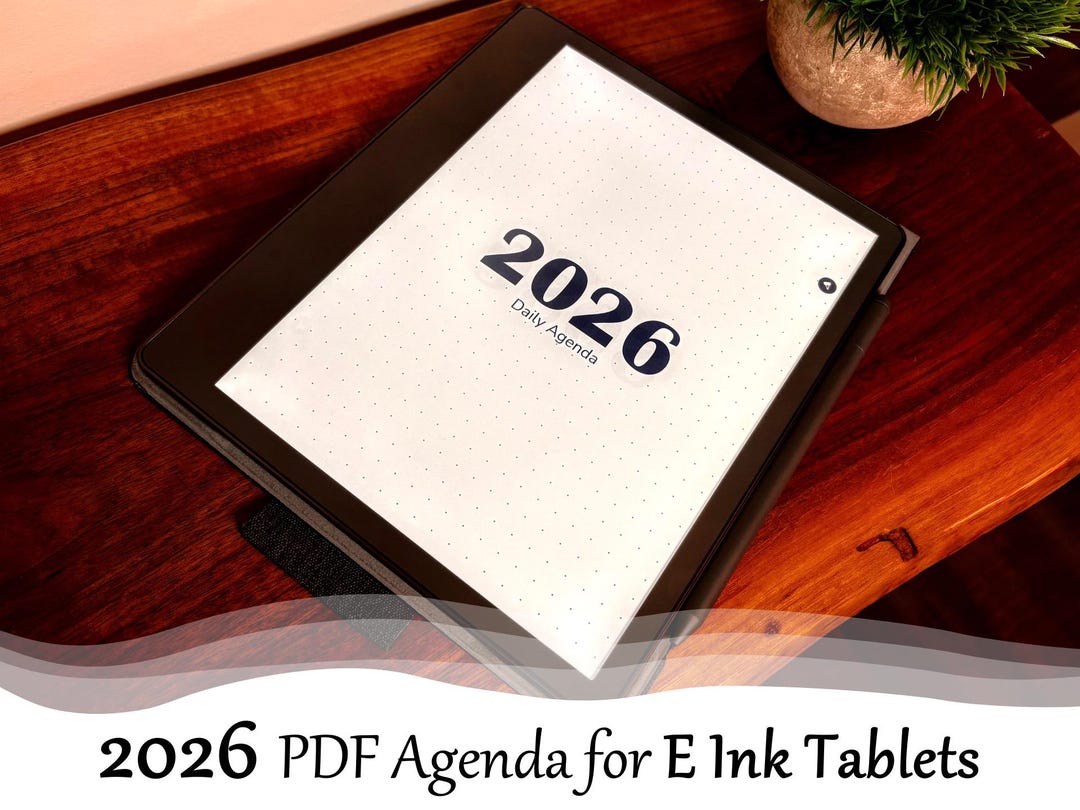 2026 Daily Agenda/planner Template for E Ink Tablets (remarkable 2 ...