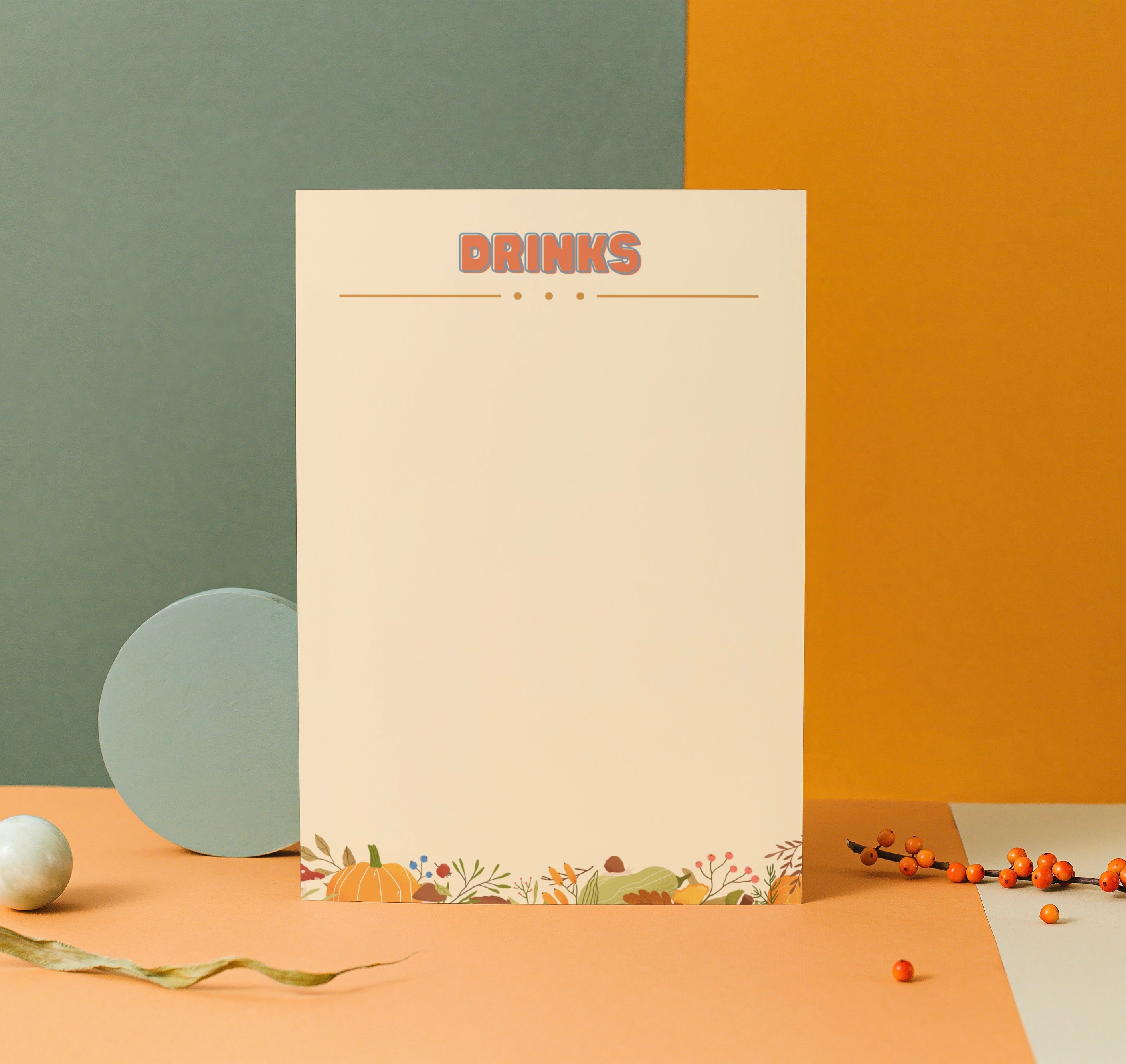 Editable Thanksgiving Menu Template Bundle, Friendsgiving, Menu ...