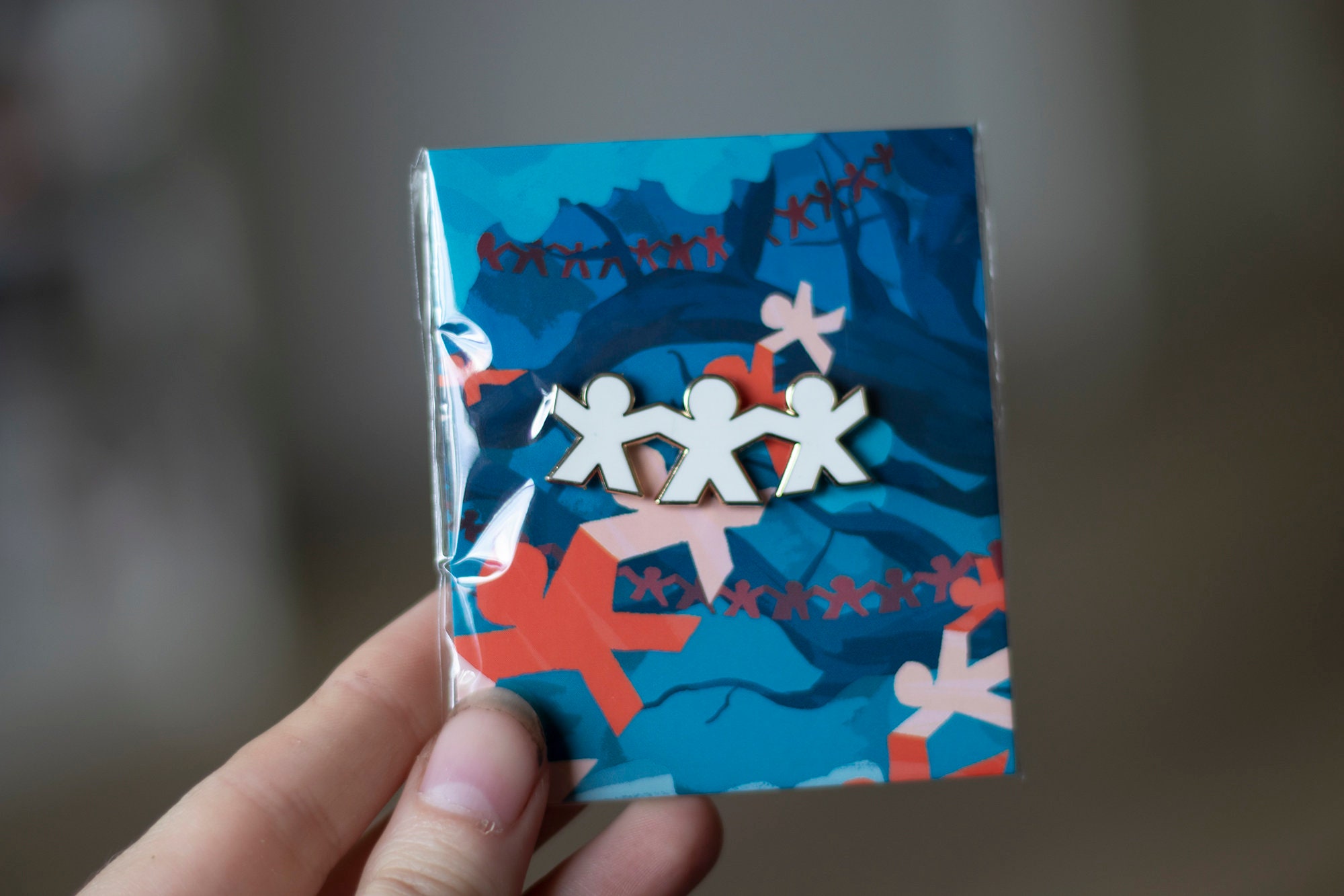 Paper Doll, Hard Enamel Pin Friendship Lapel Pin - Etsy