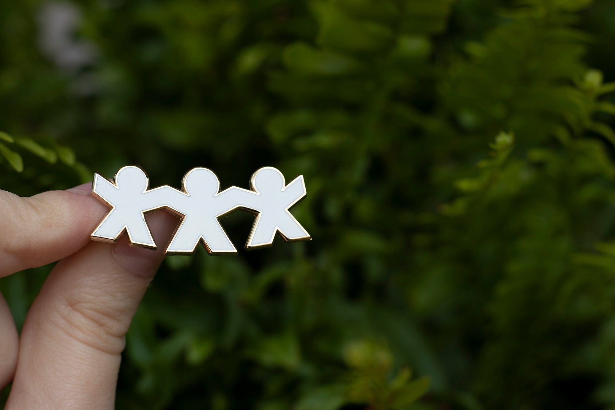 Paper Doll, Hard Enamel Pin Friendship Lapel Pin - Etsy