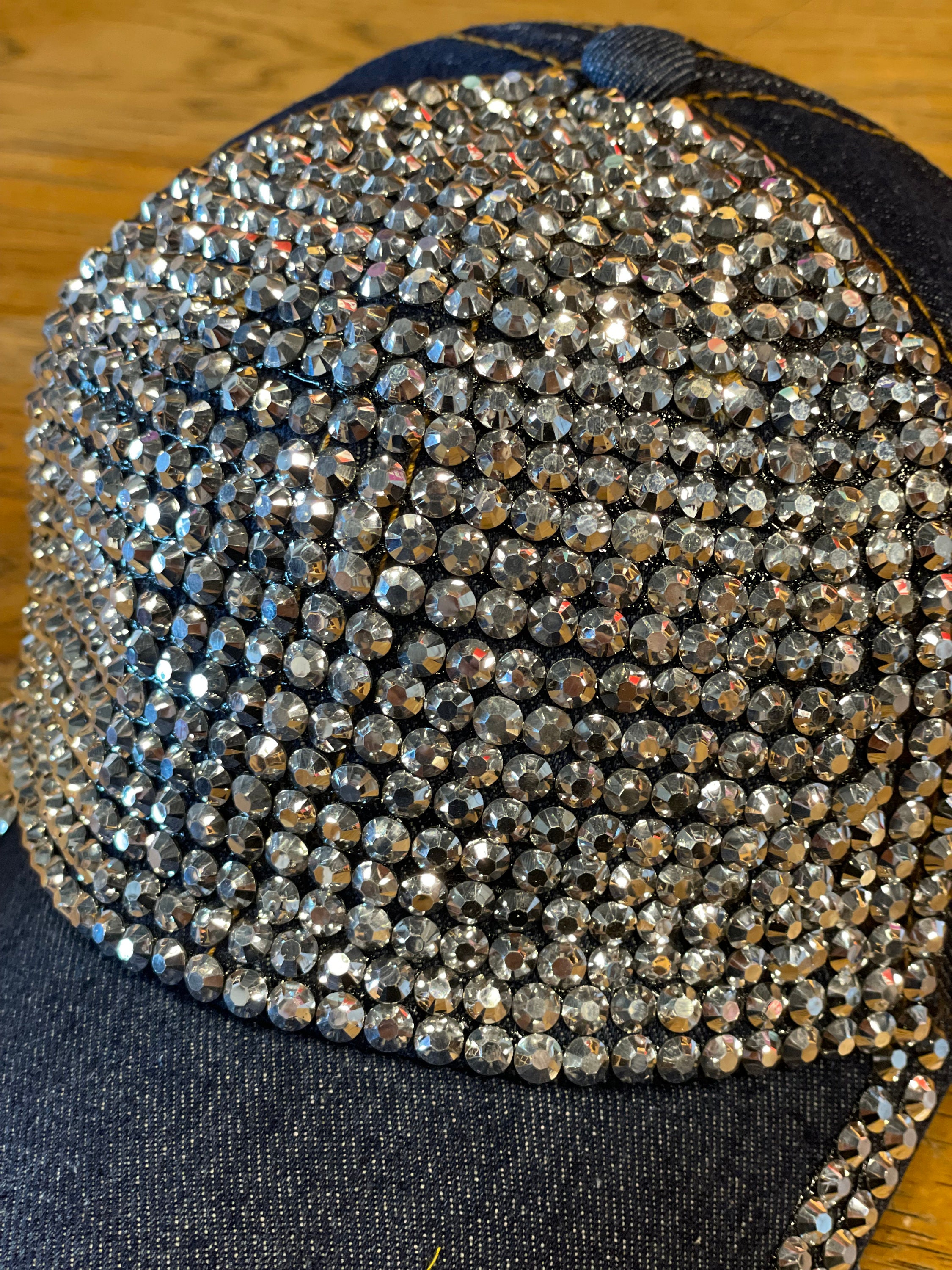 Cowgirl Hats Rhinestone Hat Sparkly Hat Denim Hat Bedazzled Hat Bling ...
