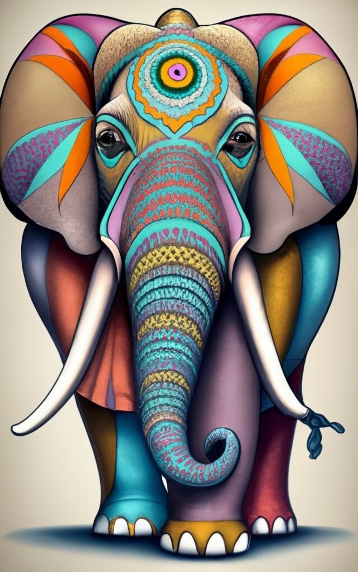 Elephant Poster - Etsy