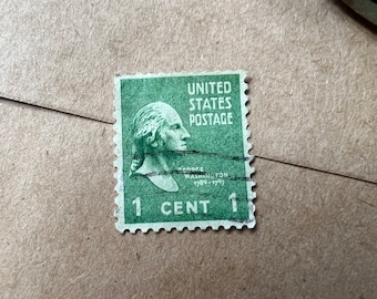 1 Cent George Washington Stamp - Etsy