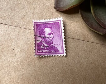 Lincoln 4 Cent Stamp - Etsy