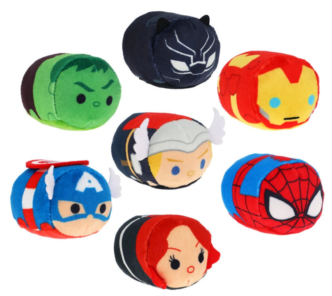 Disney Tsum Tsum Mini Plushies Marvel Avengers Collectibles Stackable ...