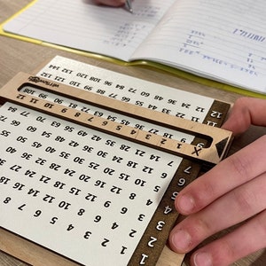 Montessori Multiplication Board: Handmade Homeschool Math Tool - Etsy