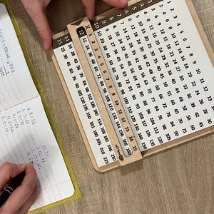 Montessori Multiplication Board: Handmade Homeschool Math Tool - Etsy