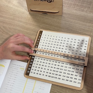 Montessori Multiplication Board: Handmade Homeschool Math Tool - Etsy