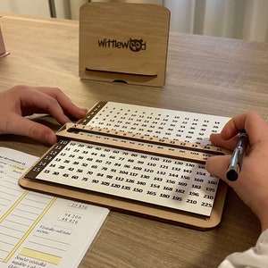 Montessori Multiplication Board: Handmade Homeschool Math Tool - Etsy
