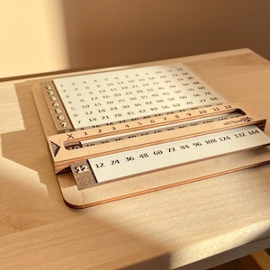 Wooden Multiplication Chart: Homeschool Math Learning - Etsy