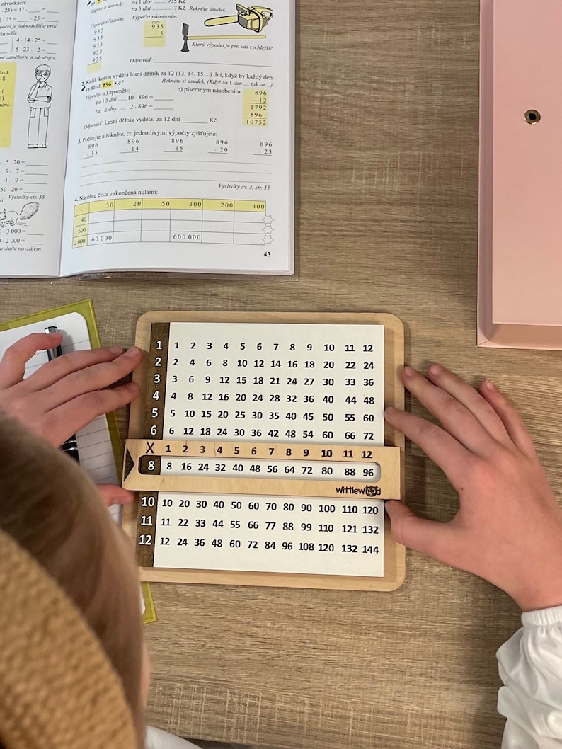 Montessori Multiplication Board: Handmade Homeschool Math Tool - Etsy