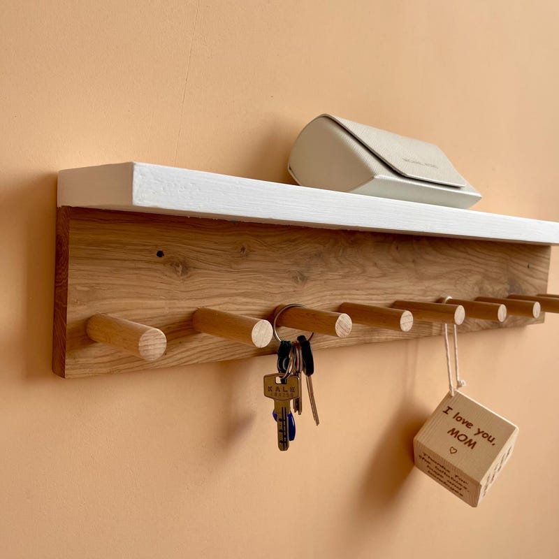 Shelf With Hooks - Etsy
