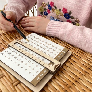 Wooden Multiplication Board: Homeschool Math Learning - Etsy