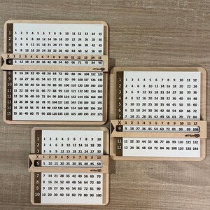 Montessori Multiplication Board: Handmade Homeschool Math Tool - Etsy