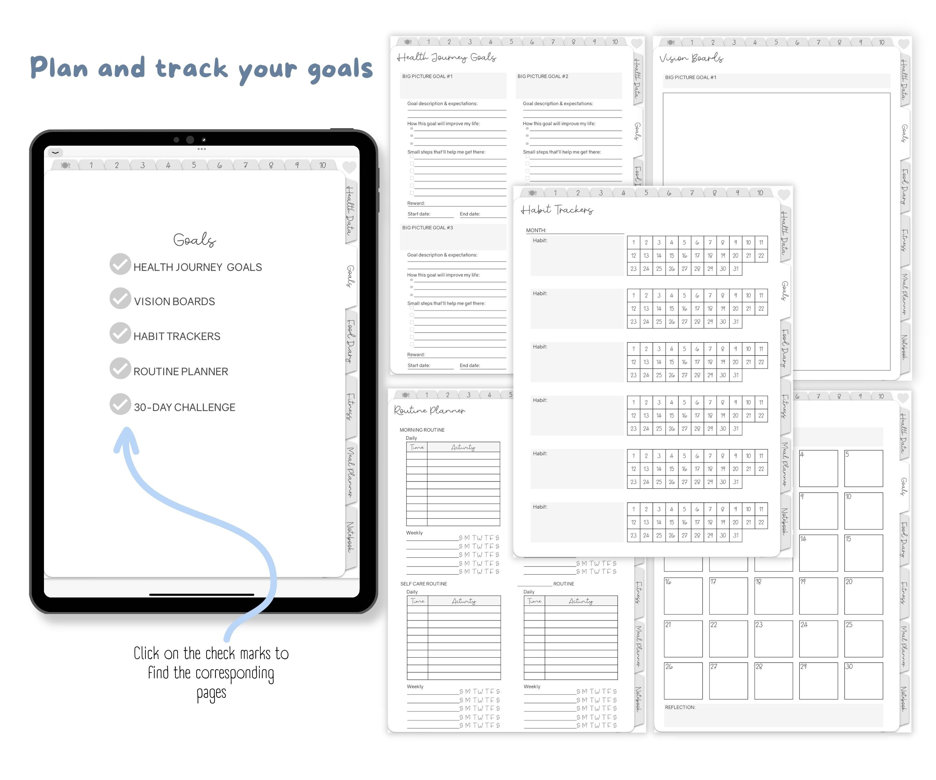 Digital Photo Food Journal, Food and Fitness Diary, Hyperlinked ...