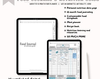 Pregnancy Digital Food Journal and Nutrition Guide, Memory Book, Soft ...