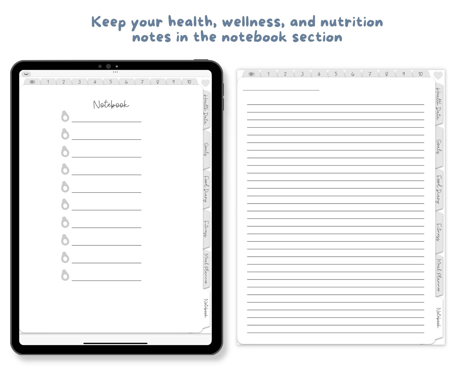 Digital Photo Food Journal, Food and Fitness Diary, Hyperlinked ...