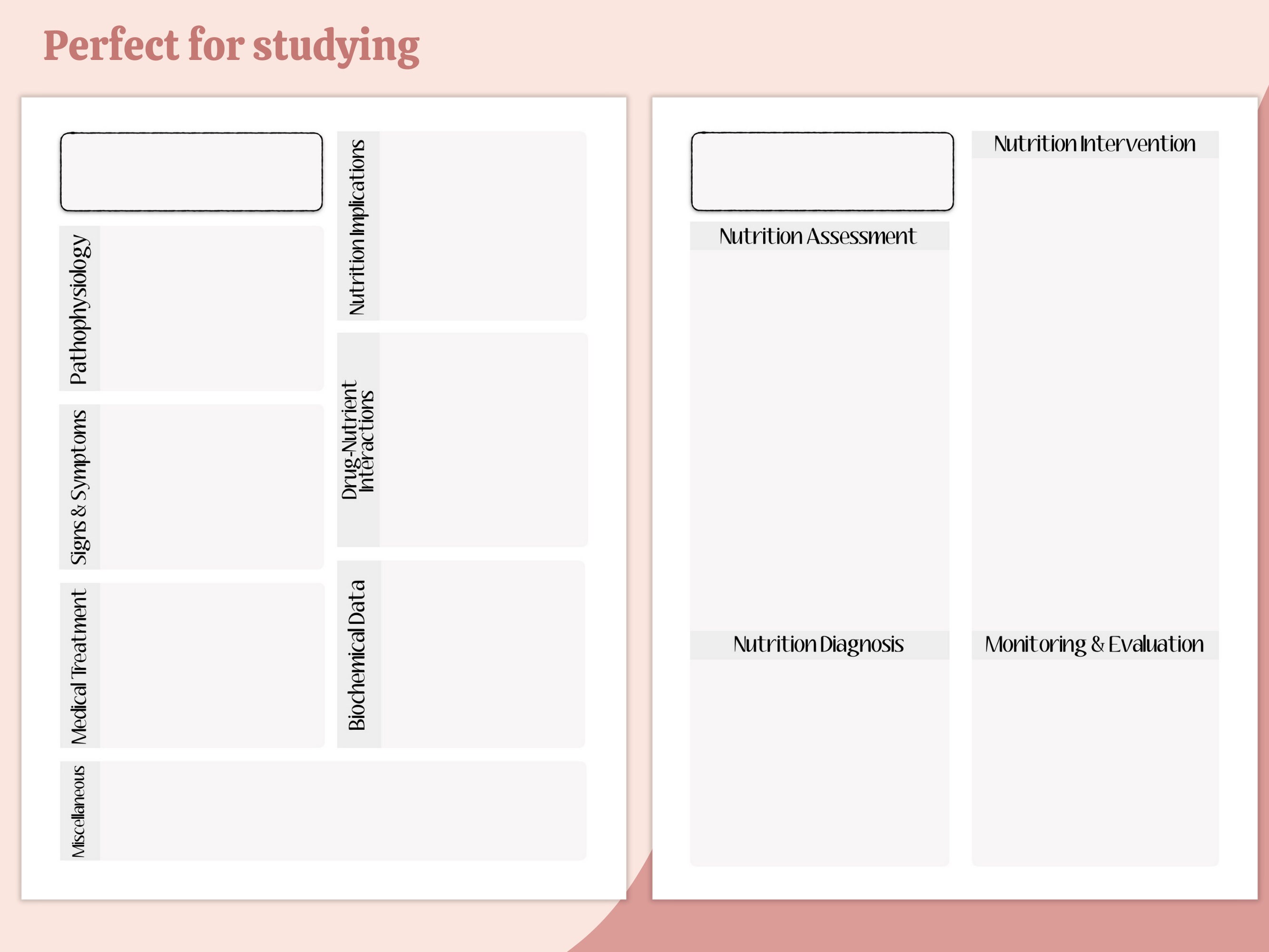 Medical Nutrition Therapy Templates, Dietetic Study Material, Clinical ...