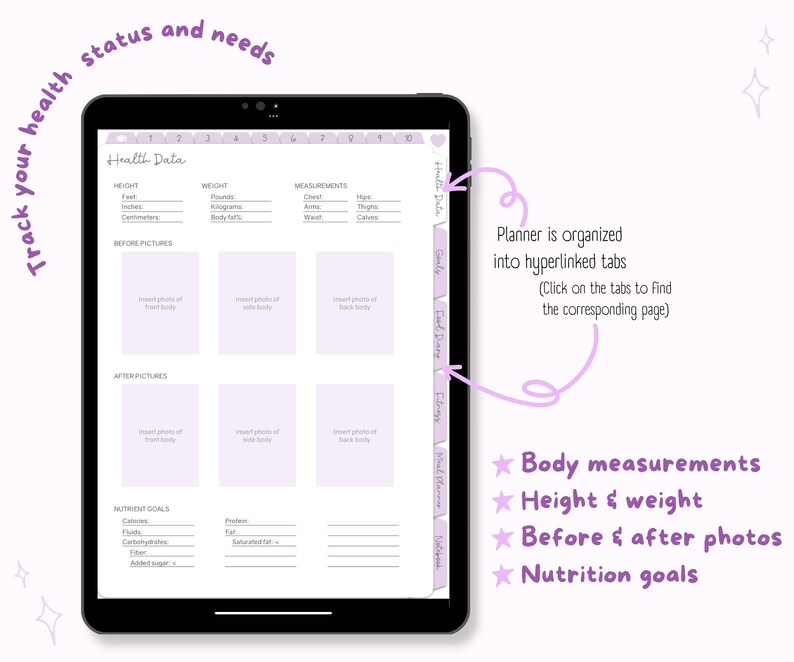 Photo Food Journal, Digital Food Diary, Hyperlinked Health and Wellness ...