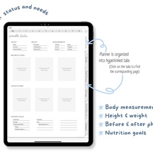 Digital Photo Food Journal, Food and Fitness Diary, Hyperlinked ...