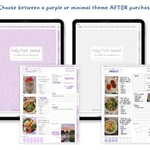 Digital Photo Food Journal, Food and Fitness Diary, Hyperlinked ...