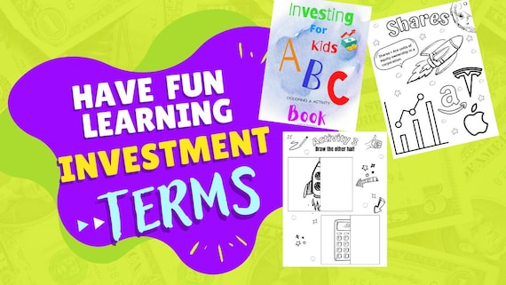 Investing for Kids Coloring and Activity Pages Printable - Etsy