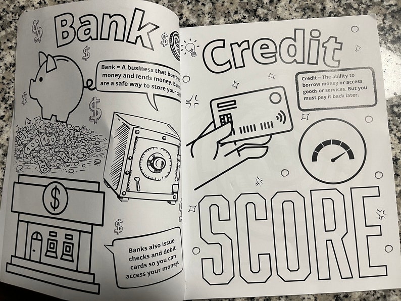 Investing for Kids Coloring and Activity Pages, Printable Coloring ...