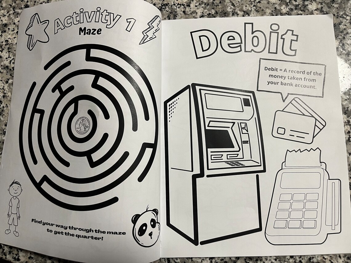 Investing for Kids Coloring and Activity Pages, Printable Coloring ...