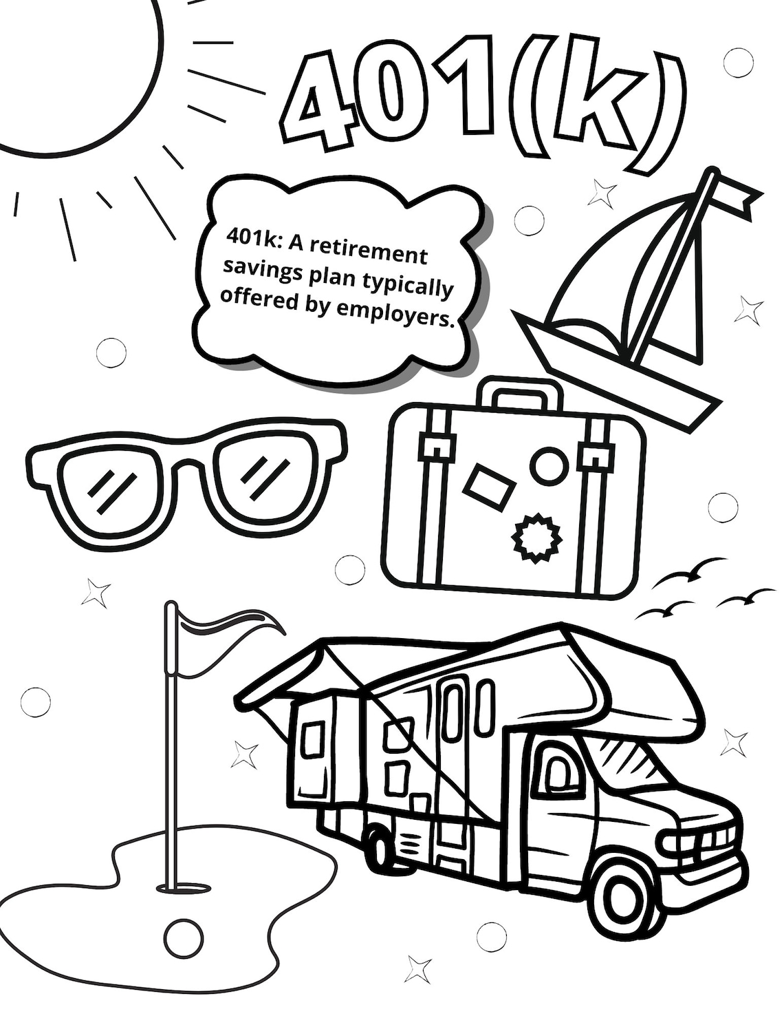 Investing for Kids Coloring and Activity Pages Printable - Etsy