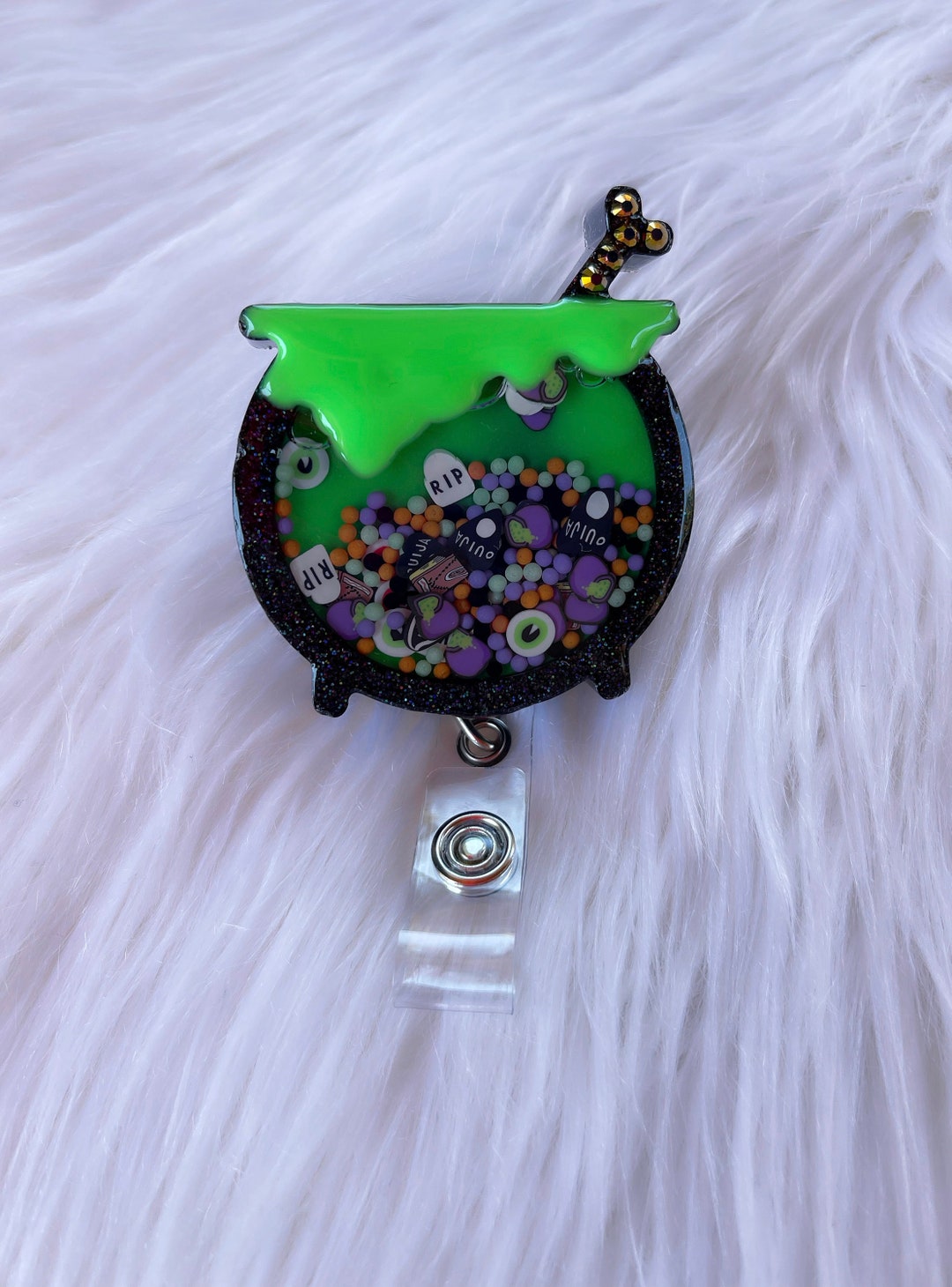 Witches Brew Shaker Badge Reel Badge Reel ID Badge Badge - Etsy