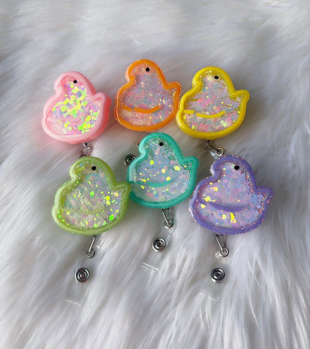 Marshmallow Chick Badge-easter Badge Shaker Badge Cute Badge Reel ...