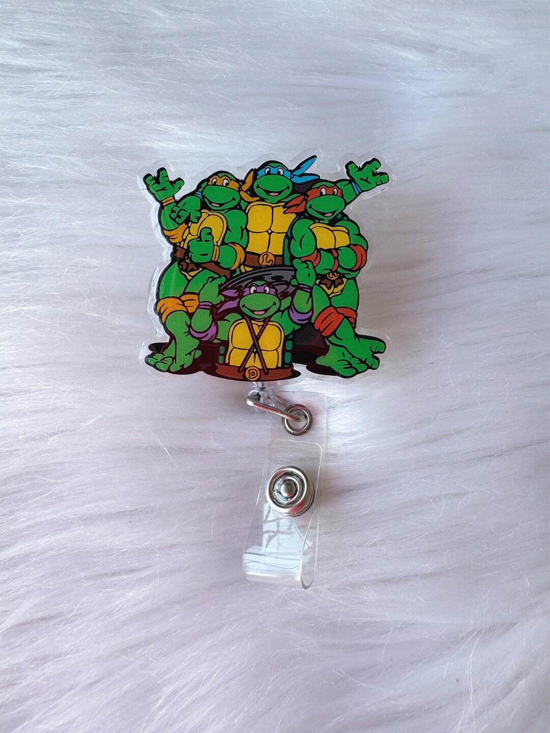 Turtle Characters Badge Ninja T Badge Reel Cute Badges ID Badge Nurse ...