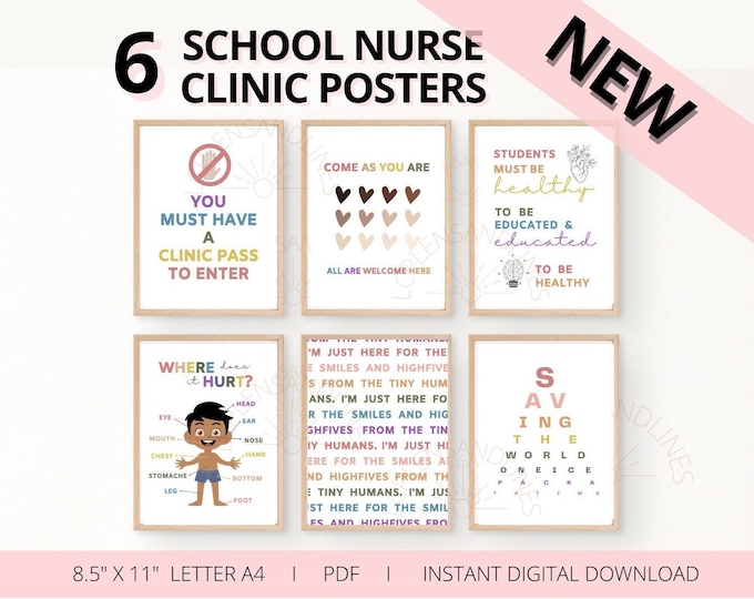 Self Care Station, Decal for School Nurse Office or School Health Aide ...