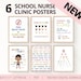 SET OF 12 School Nurse Clinic Posters, Office Decoration, Instant ...