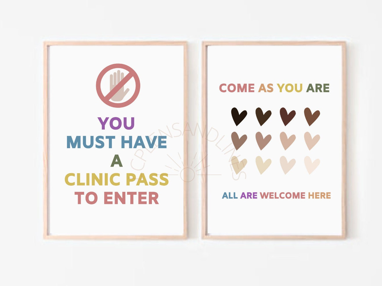 NEW - SET OF 6 School Nurse Clinic Posters I School Nurse Office Decor ...
